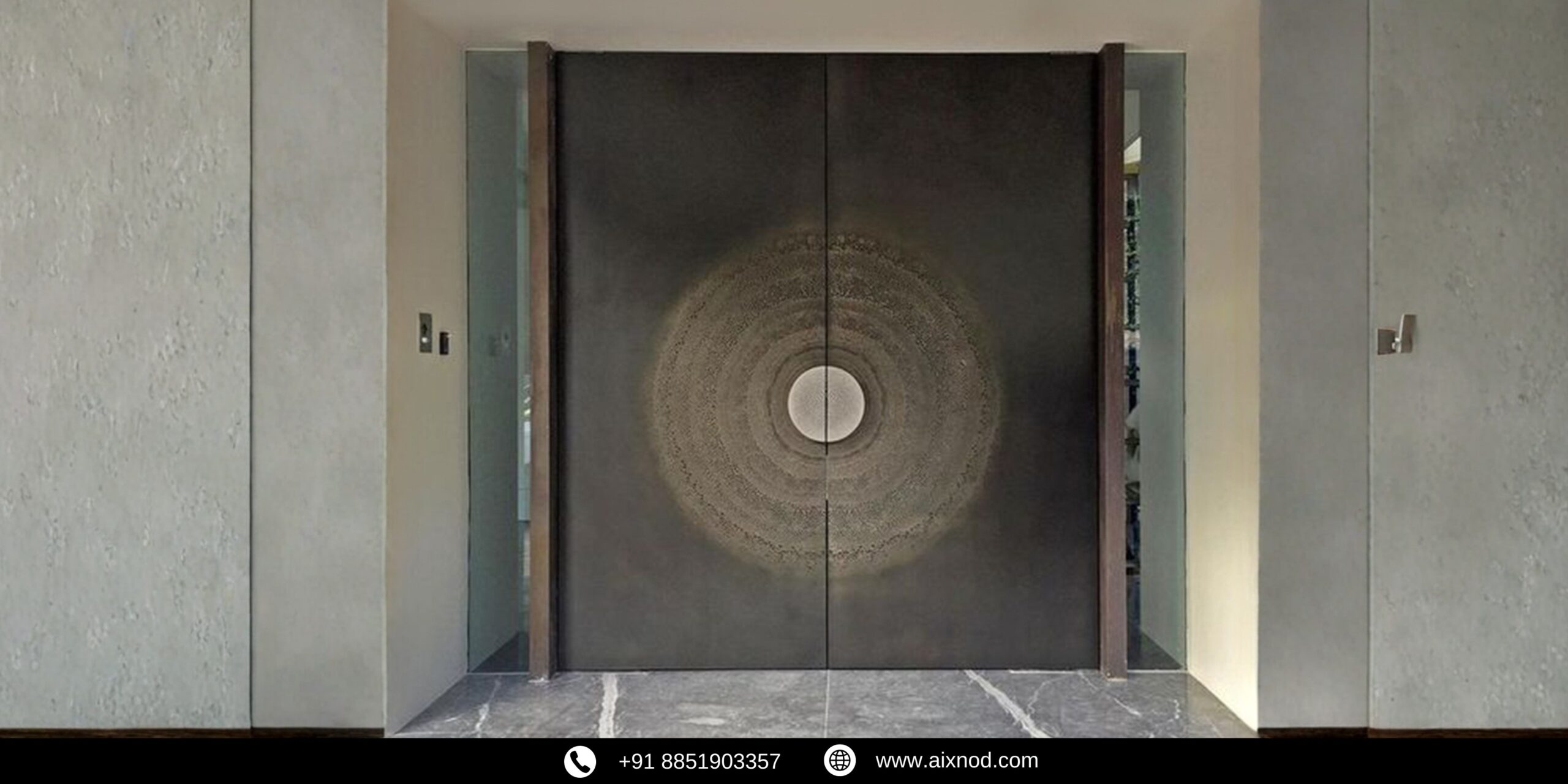Handcrafted Copper Doors in Delhi – Timeless Metal Art by Aixnod